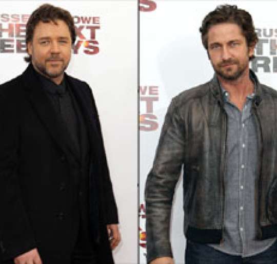 Première: Gerard Butler prestigia Russell Crowe - Estrelando