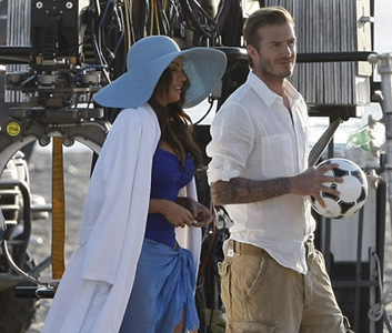 David Beckham grava comercial com Sofia Vergara - Estrelando