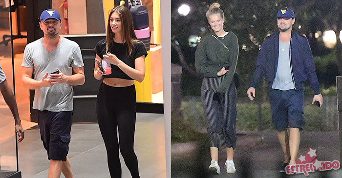 Leonardo DiCaprio é visto com duas modelos diferentes no mesmo dia ...