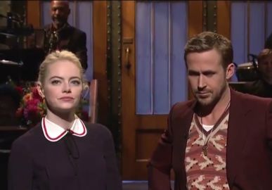 Em cena cômica, Ryan Gosling e Emma Stone afirmam terem salvado o jazz ...