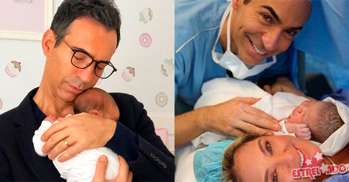 César Tralli aparece com a filha, Manuella: Amor, sublime amor - Estrelando