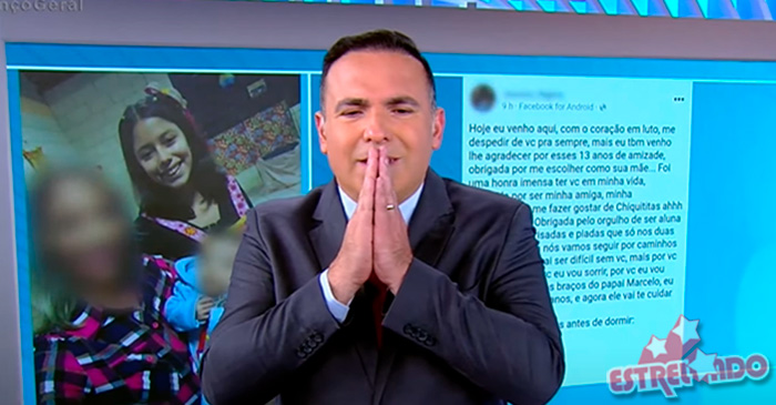 Reinaldo Gottino se emociona ao vivo ao ler notícia dramática - Estrelando