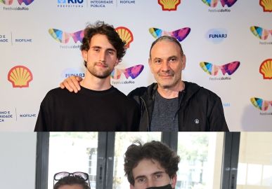 Felipe Ricca, filho de Marco Ricca e Adriana Esteves, comemora ...