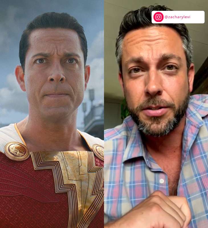 Zachary Levi como Shazam, Henry Cavill como Super-Homem... Compare os heróis dentro e fora de ...