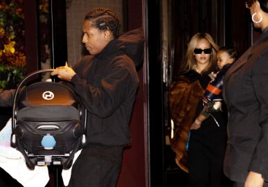 De visual novo, Rihanna é fotografada com A$AP Rocky e os dois filhos ...