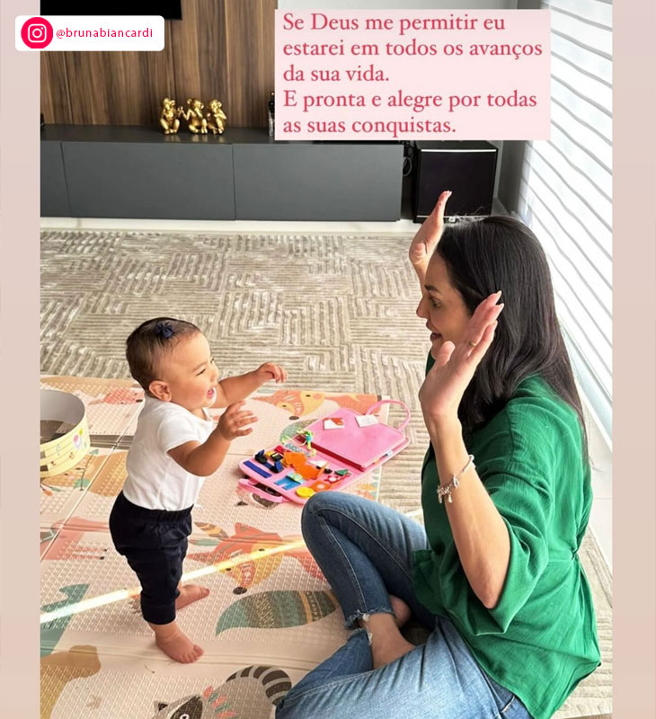 Bruna Biancardi encanta ao mostrar Mavie em pé sozinha. Confira os momentos da filha da ...