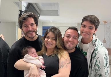 Lucas Rangel e Lucas Bley comemoram nascimento de Ravi, segundo filho ...